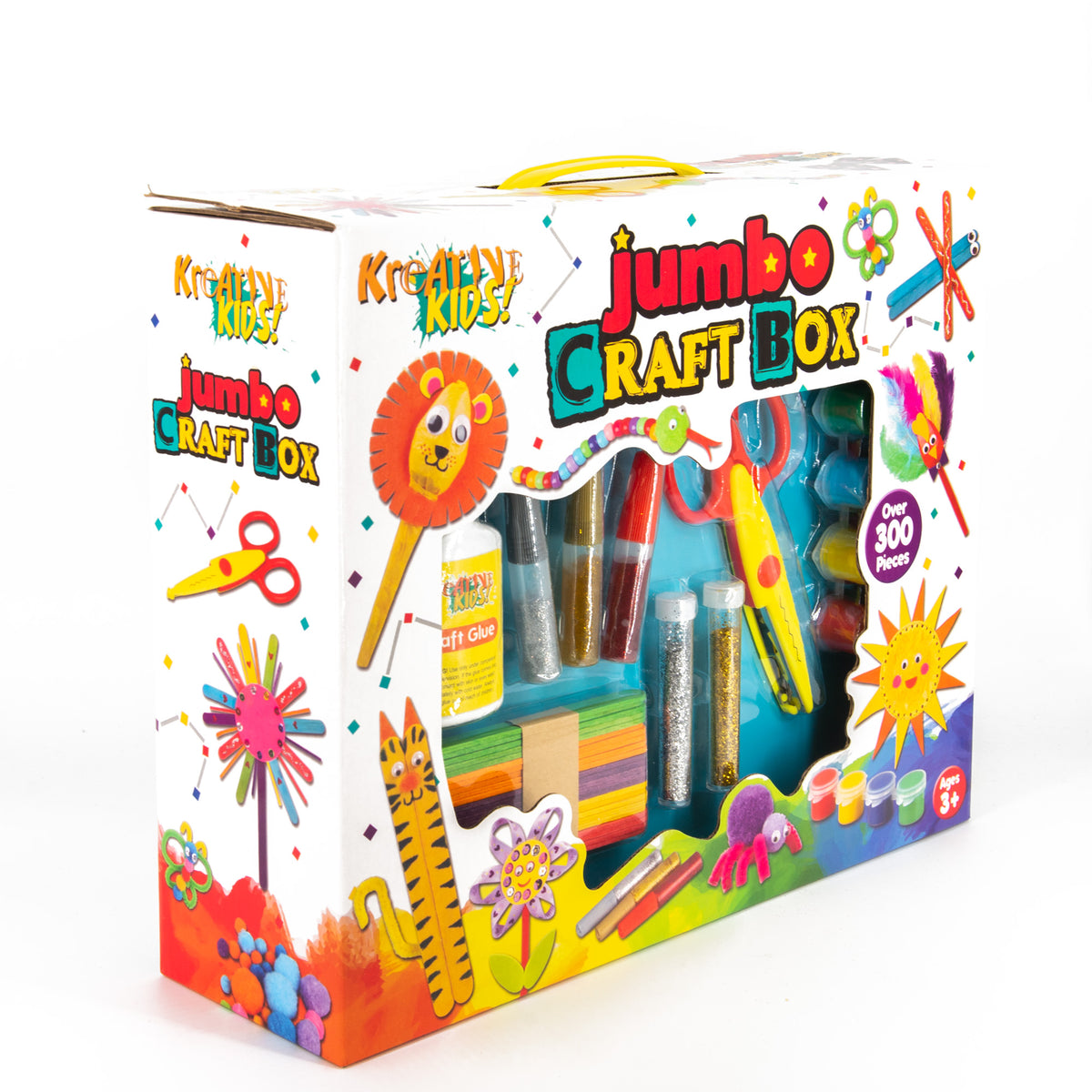 Kreative Kids Jumbo 300 Piece Creative Craft Box | Includes Arts and C ...