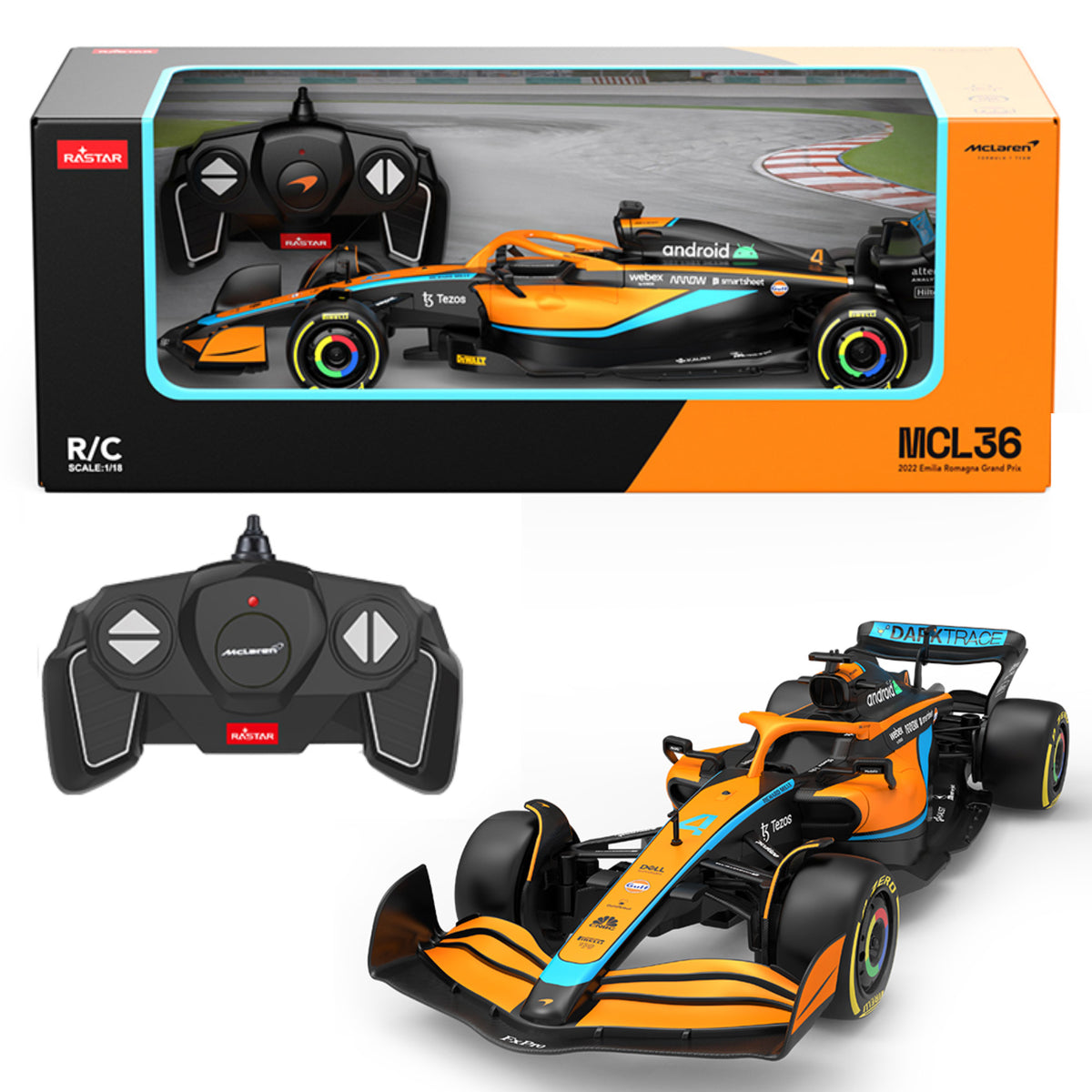 KandyToys Officially Licensed McLaren MCL36 F1 Remote Control Car | 1 ...