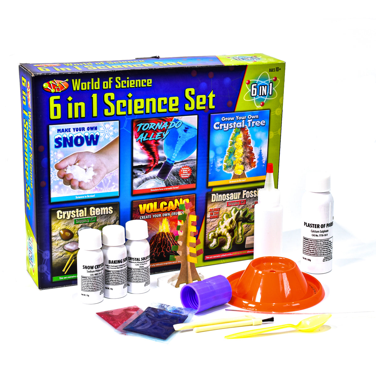 KandyToys 6-in-1 Science Kit | Make Your Own Volcano, Grow Crystal Gem ...